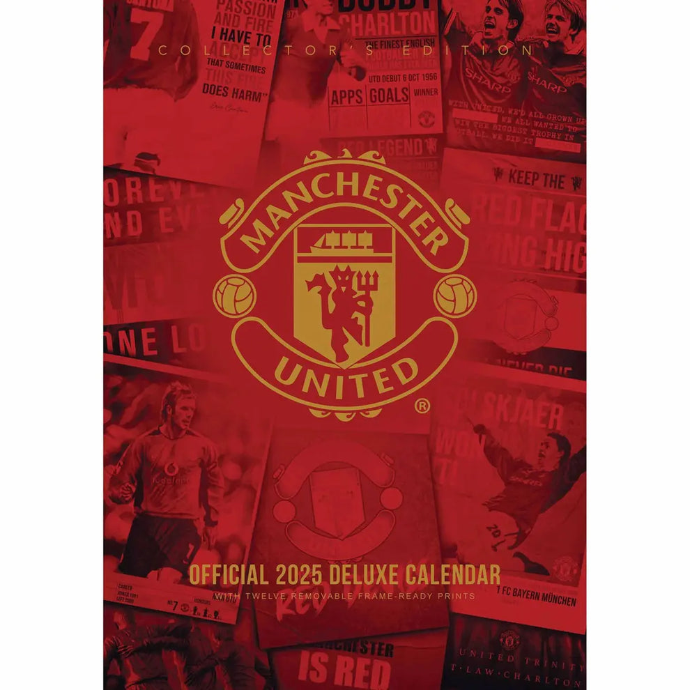 Manchester United Deluxe 2025 Calendar - Football Gifts Online