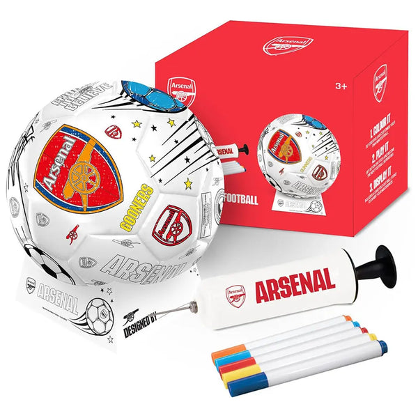 Arsenal FC ‘Colour In’ Football Set – Football Gifts Online